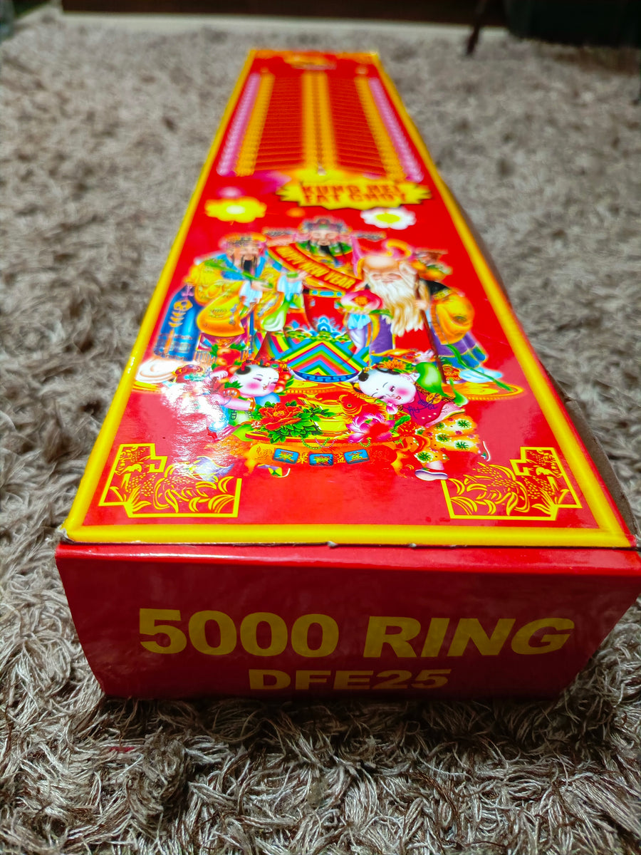 5,000 Red Bangers – Aljens-Dragon-Fireworks